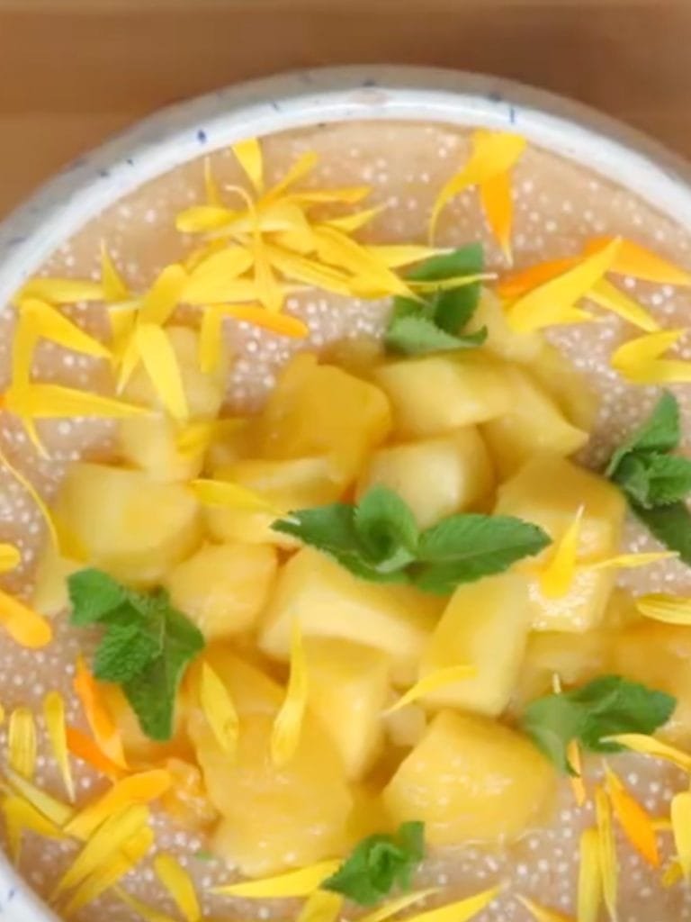 Thai Tapioca Pudding with Mango - Kitch